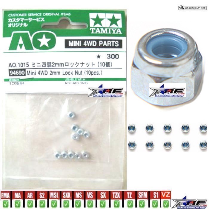 Jual TAMIYA 94690 2mm LOCK NUT (10Pcs) | Shopee Indonesia
