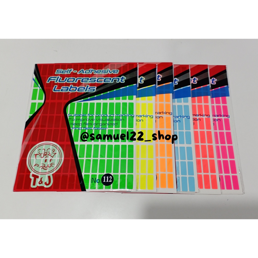 Jual Label Stiker Tom And Jerry No 112 Warna Neon Fluorescent Labels