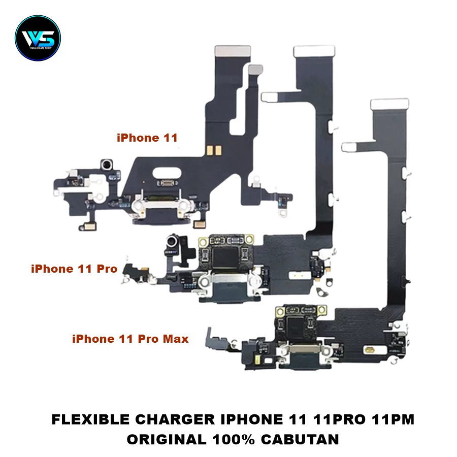 Jual Flexible Charger Iphone 11 Pro 11 Promax Original + Mic | Shopee ...