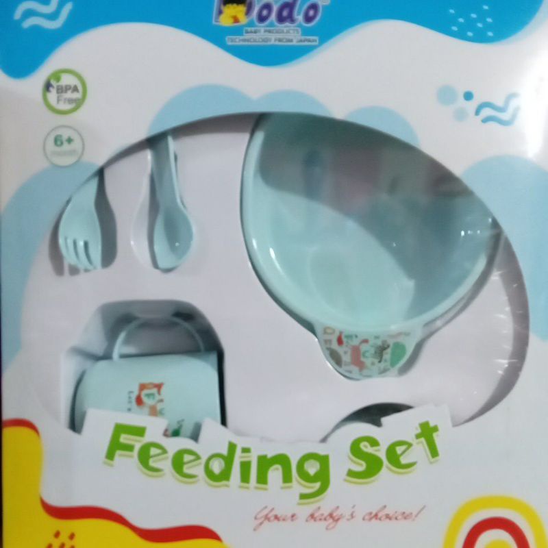 Jual Feeding Set Dodo/ Peralatan Makan Bayi Set Dodo ukuran sedang | Shopee Indonesia