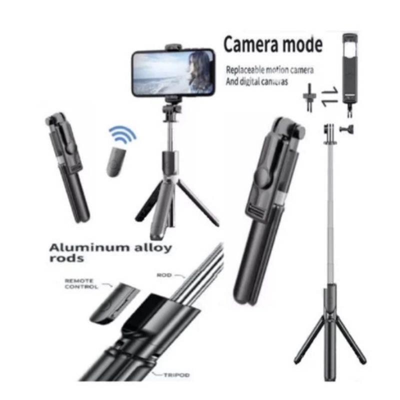 Jual tongsis bluetooth S03 tongsis tripod bluetooth tongsis 3 in 1 ...