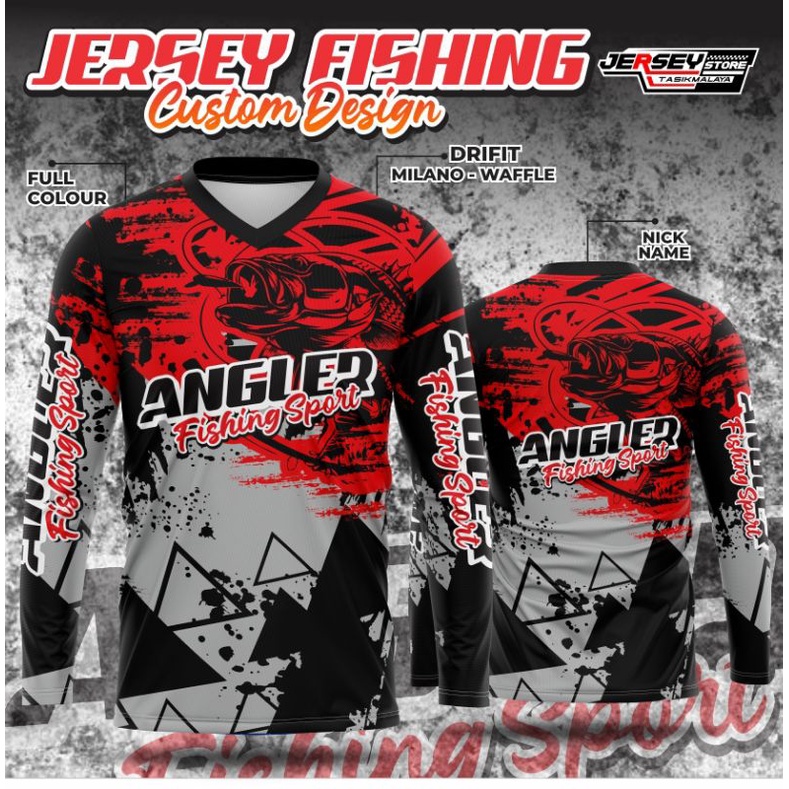 Jual Jersey mancing angler dry fit motip angler fishing sport | Shopee ...