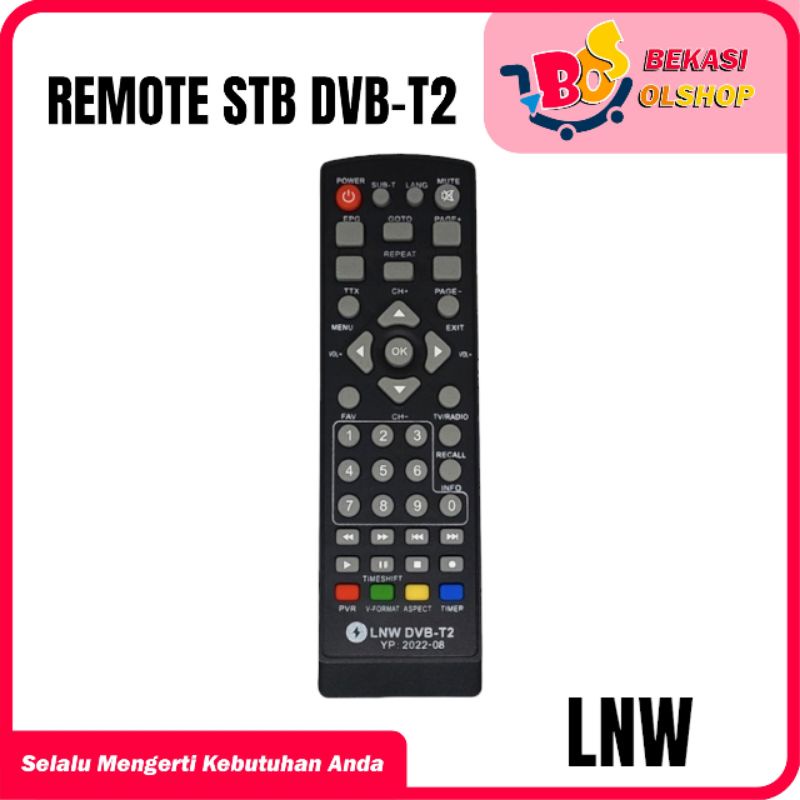 Jual Remot Remote Set Top Box LNW/ Set Top Box Parabola Receiver Sanex ...