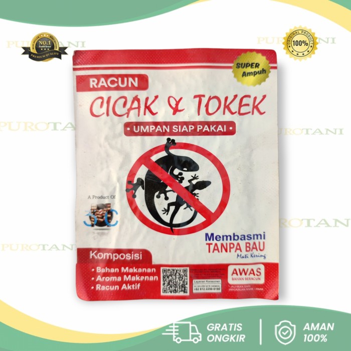 Jual Obat Racun Cicak & Tokek mati kering super ampuh umpan siap pakai ...