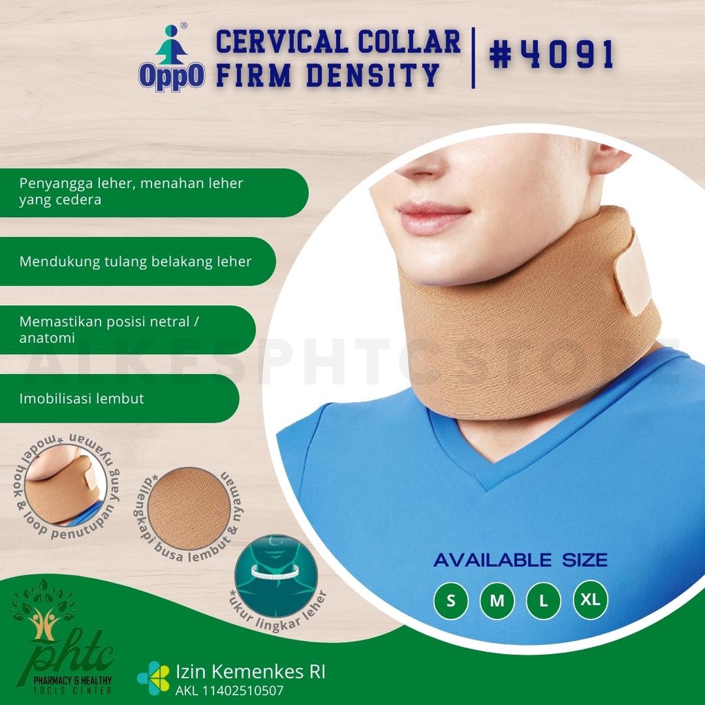 Jual OPPO 4091 Cervical Collar Firm Density Soft Orthopedic l Menjaga ...