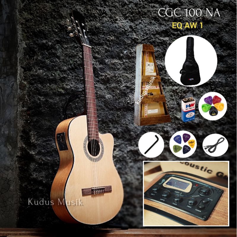 Jual gitar klasik nilon original cowboy CGC /CG 100 NA/NS varian | Shopee Indonesia