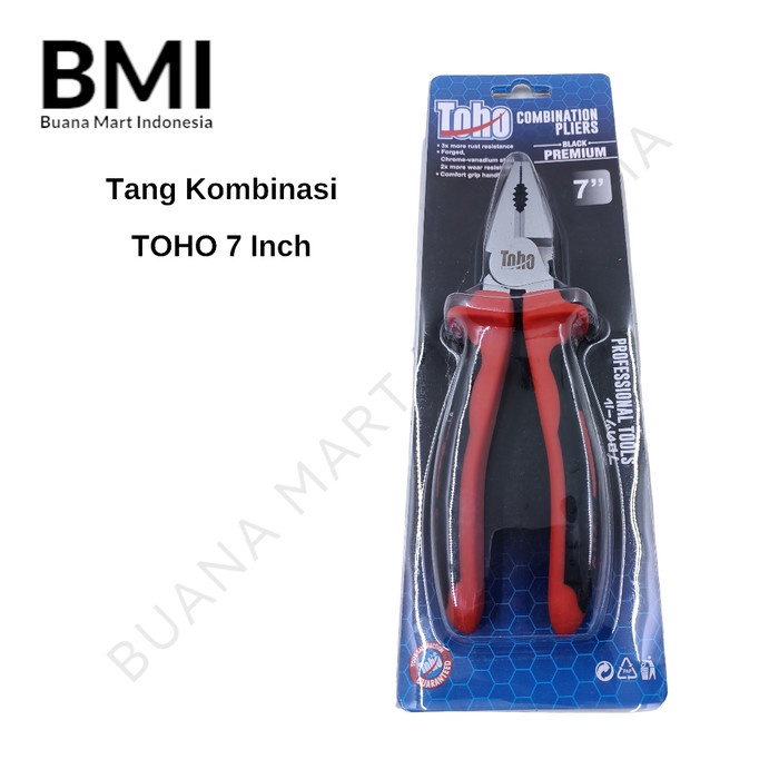 Jual Tang Kombinasi TOHO 7 Inch | Pemotong Kawat / Kabel | 7" ORI ...