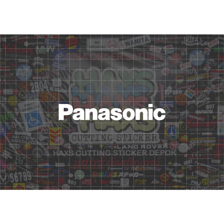 Jual Cutting Sticker Logo Panasonic Ukuran 10 Cm Untuk Motor Mobil ...