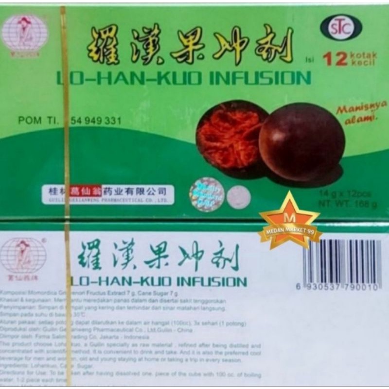 Jual lohankuo isi 12 untuk obati panas dalam batuk sariawan/lohanko ...