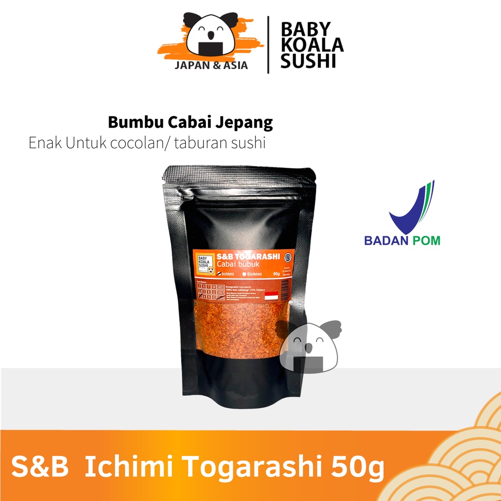 Jual S&B Ichimi Togarashi Cabai Jepang 50 g │ Cabe Bubuk Import Jepang ...