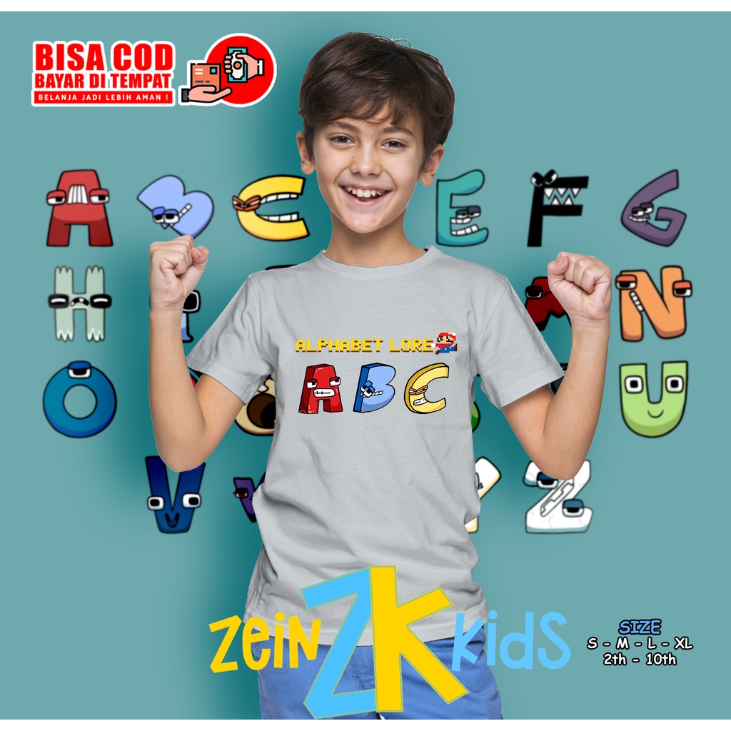 Jual Kaos Anak Alphabet Lore / Kids T Shirt Alphabet Lore | Shopee ...