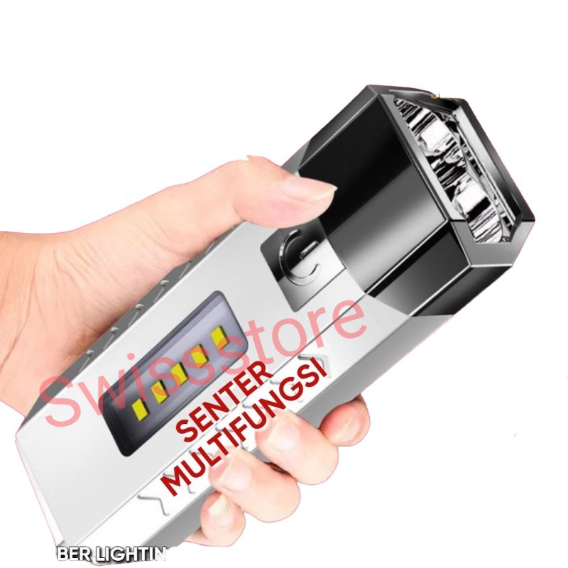Jual SENTER LED 2 MATA MULTIFUNGSI FLASHLIGHT DAN POWERBANK | Shopee ...