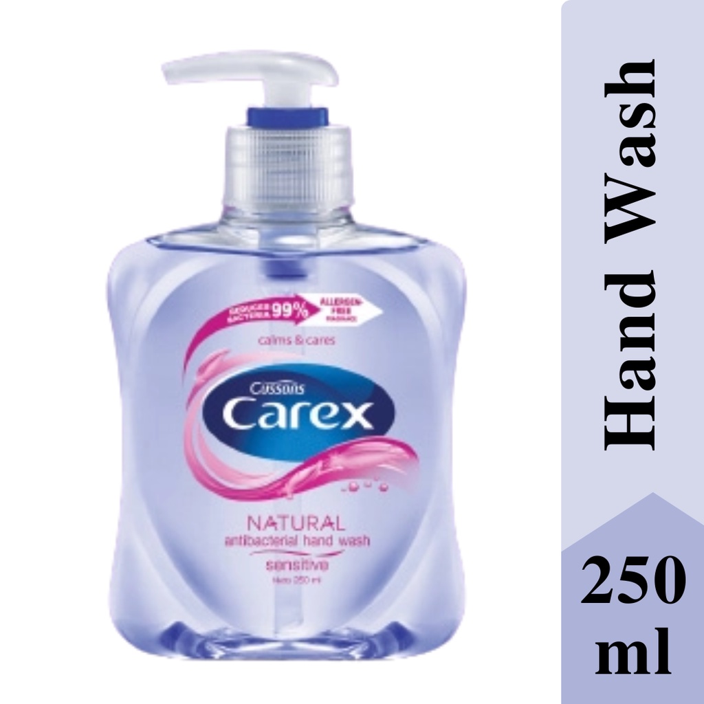 Jual Carex Hand Wash Sensitive Sabun Cuci Tangan Antibakteri 250 ml ...