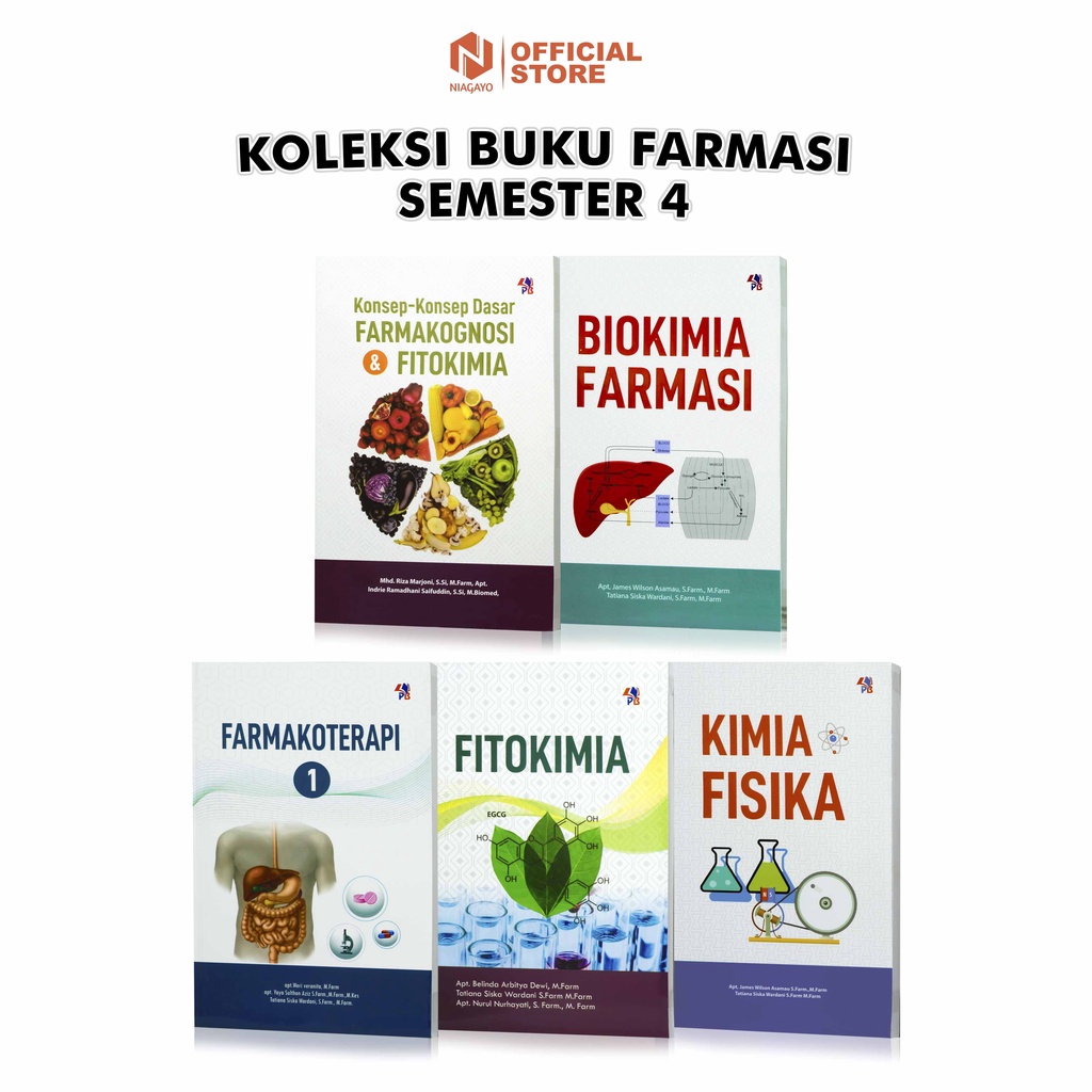 Jual Buku Farmasi Semester 4 Fisika Fitokimia Farmakoterapi Biokimia Farmasi Kimia Farmakognosi ...