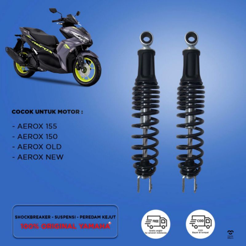 Jual Shock Belakang Aerox 155 New Old Original Yamaha (2pcs) Kanan Kiri | Shopee Indonesia