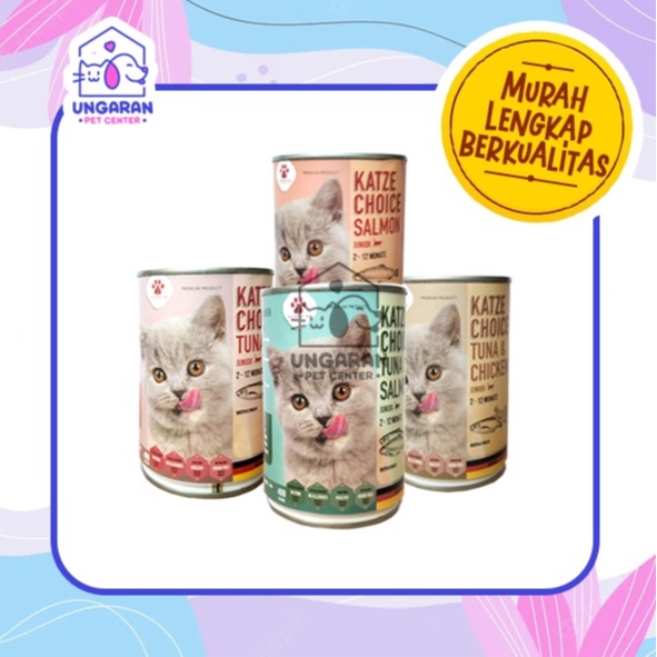 Jual KATZE CHOICE JUNIOR 400g MAKANAN KALENG ANAK KUCING | Shopee Indonesia