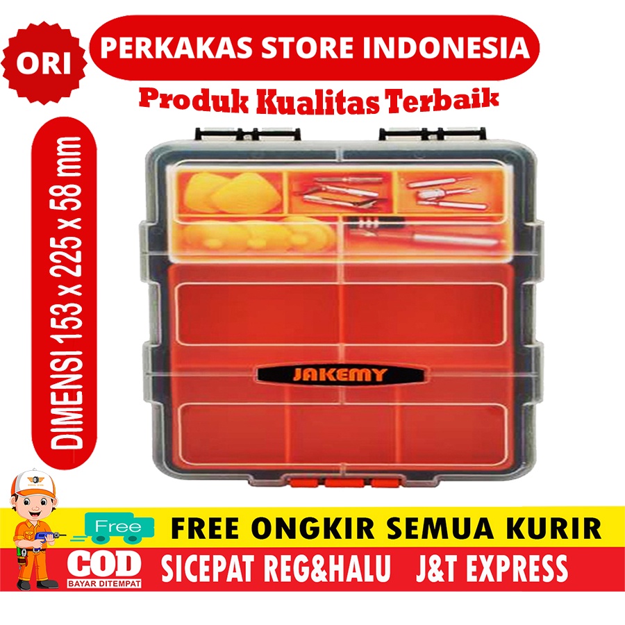 Jual Original Jakemy Kotak Penyimpanan Baut Obeng Tempat Box Kotak ...