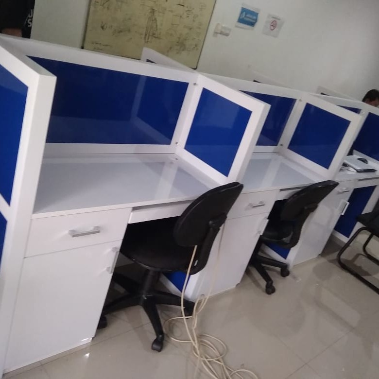 Jual meja kerja kubikal kantor minimalis custom jabodetabek | Shopee ...