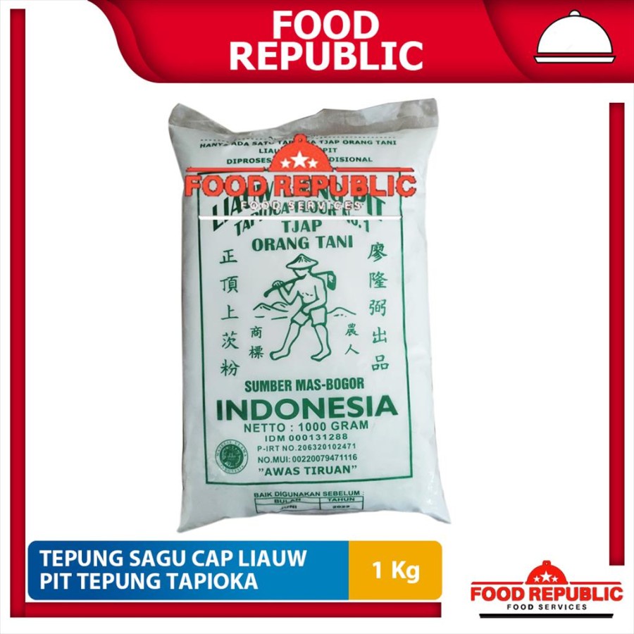 Jual TEPUNG SAGU TANI CAP LIAUW LIONG PIT 1 KG - TEPUNG TAPIOKA HALAL ...