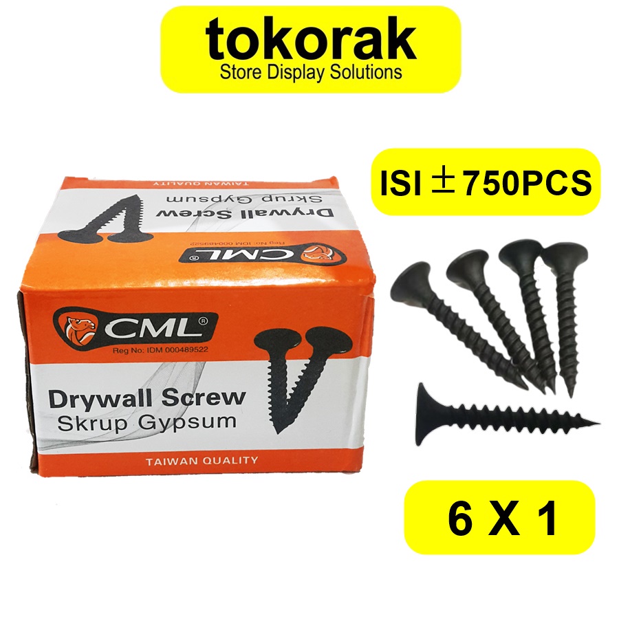 Jual SKRUP GYPSUM 6 X 1 INCH CAMEL SEKRUP GIPSUM 2,5 CM DRYWALL SCREW ...