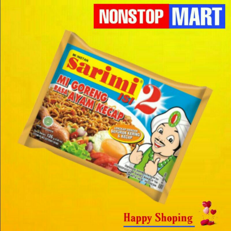 Jual SARIMI ISI 2 Mie instan goreng ayam kecap 126gr | Shopee Indonesia
