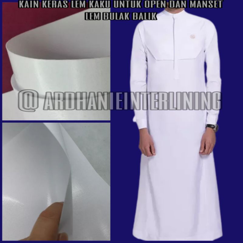 Jual Kain keras open dada dan manset gamis arab lem bulak balik lebar ...