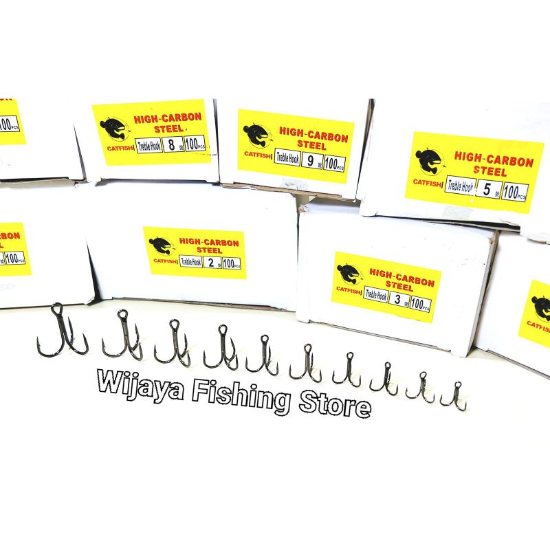 Jual Mata Pancing Triple Trible Hook Catfsih per 1 pcs | Shopee Indonesia