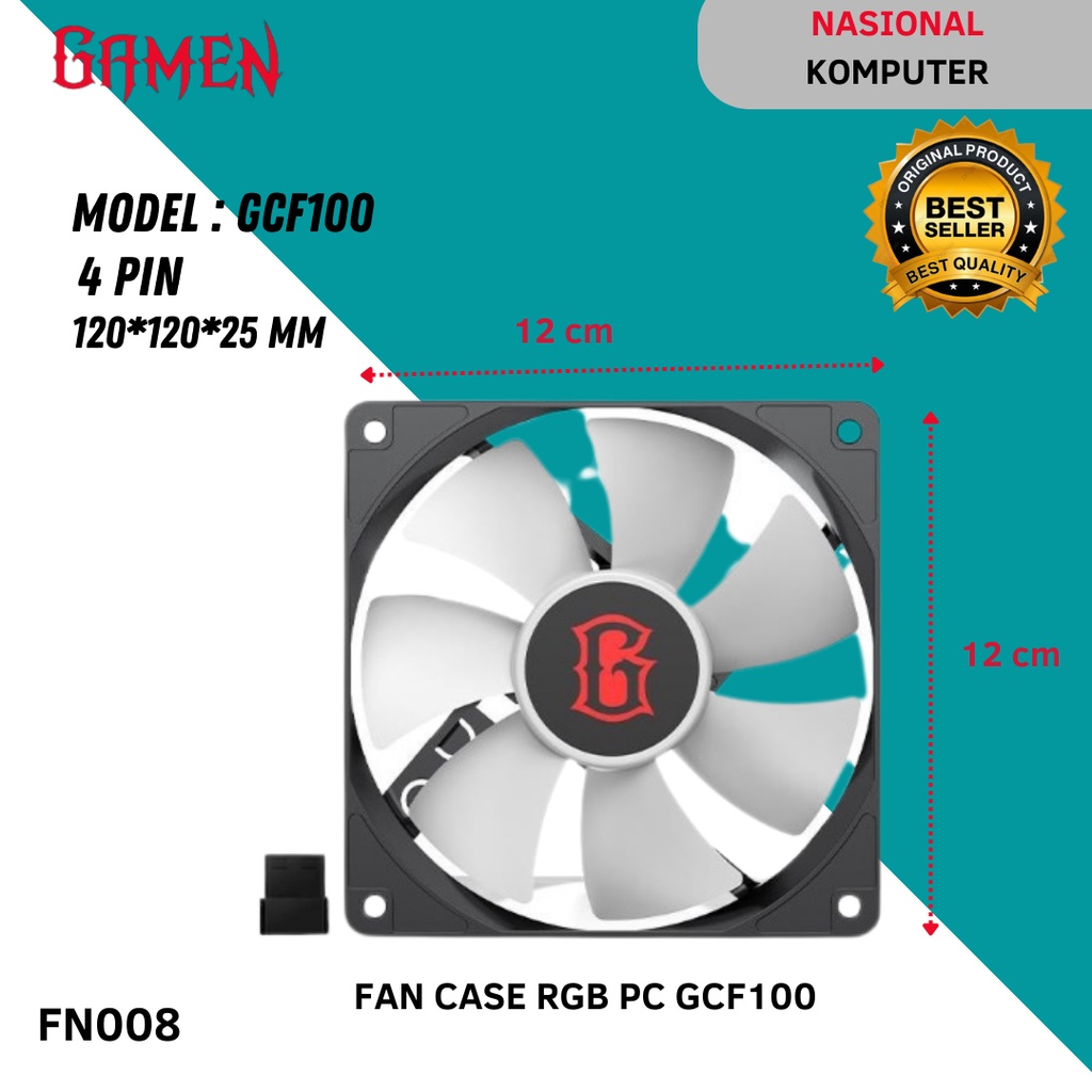 Jual Fan Pc Gaming Gamen GCF100 RGB | Shopee Indonesia