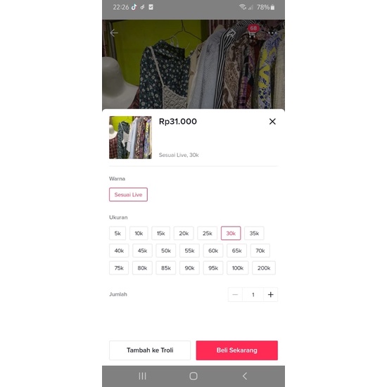 Jual Link nota live 1kg | Shopee Indonesia