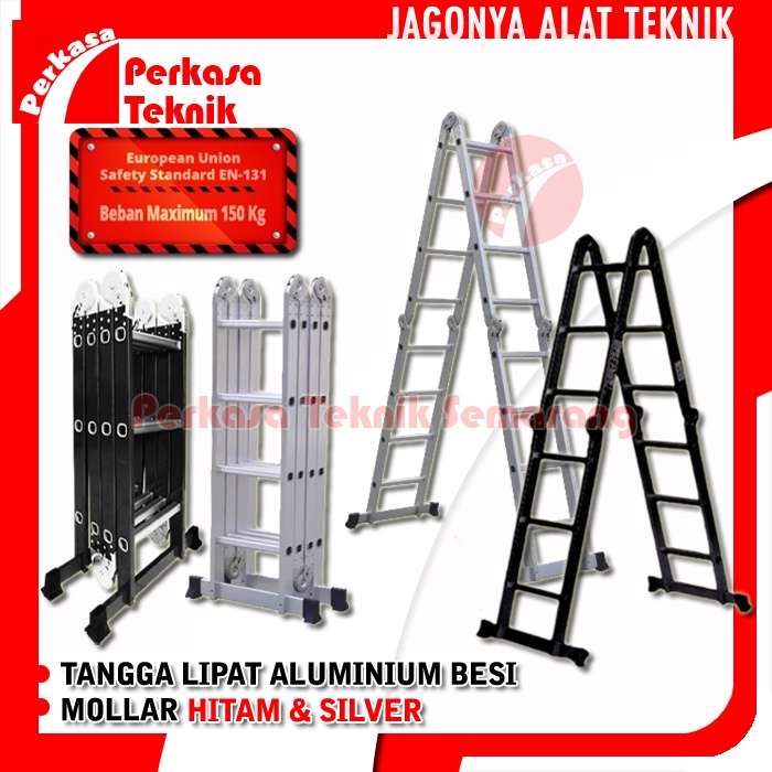 Jual Tangga Lipat Multifungsi Aluminium 3,4M Mollar 4x3 multipurpose ...