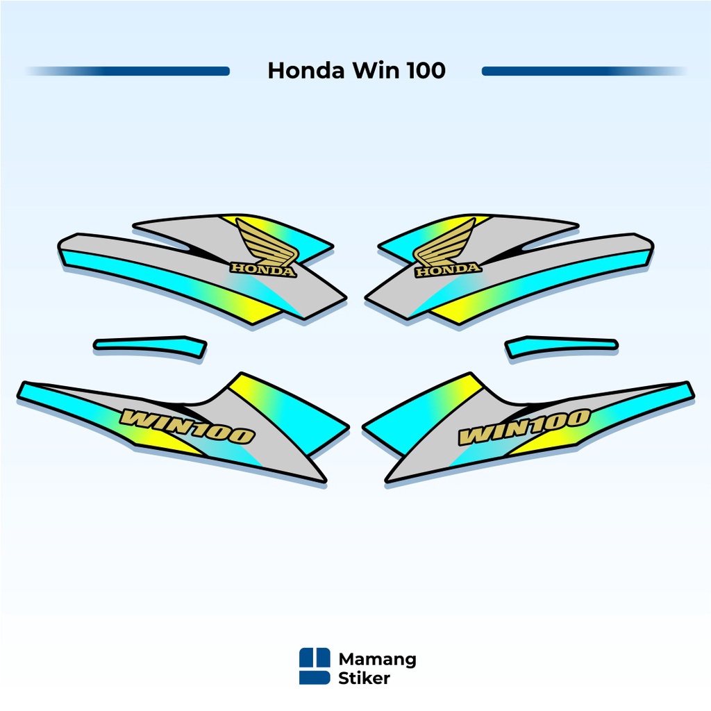 Jual Striping Honda Win 100 Original (18) Variasi Traill Treill Trill Japan Jepang Custom Racing ...