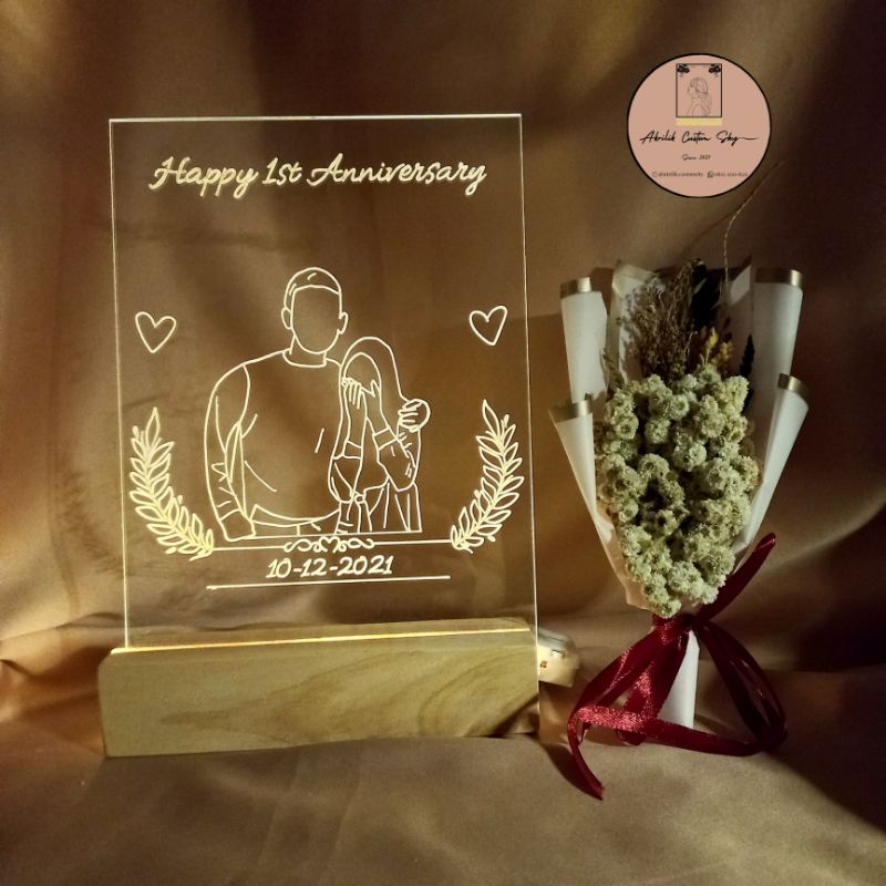 Jual LAMPU AKRILIK CUSTOM A5 dan A6 / akrilik lettering | Shopee Indonesia