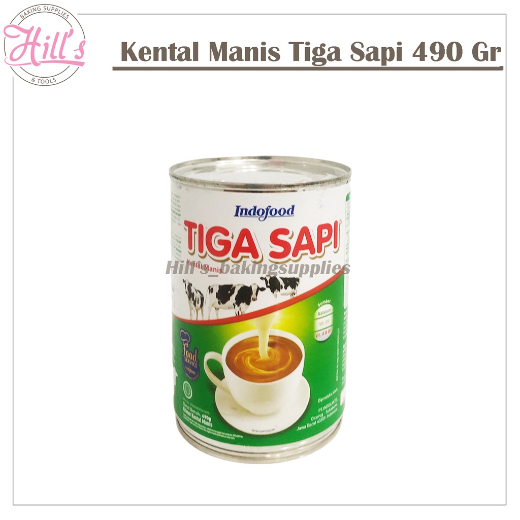 Jual SUSU KENTAL MANIS TIGA SAPI 490 GR / SKM KRIMER 3 SAPI INDOFOOD ...