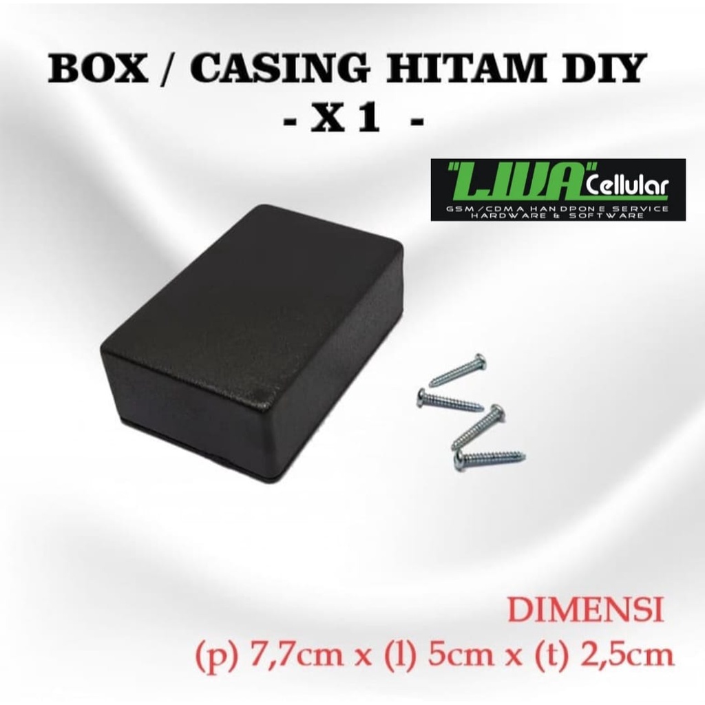 Jual Box Kotak Casing Hitam for Komponen DIY X1 & X2 | Shopee Indonesia