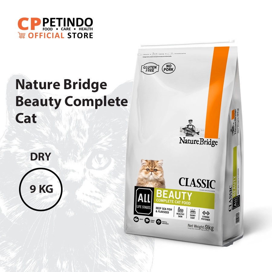 Jual NatureBridge 9 kg Classic beauty Freshpack / Makanan Kucing Dewasa ...
