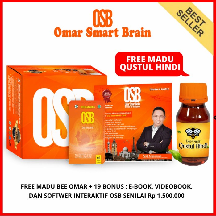 Jual OSB Omar Smart Brain ORIGINAL 100% Original - Nutrisi Vitamin Otak ...