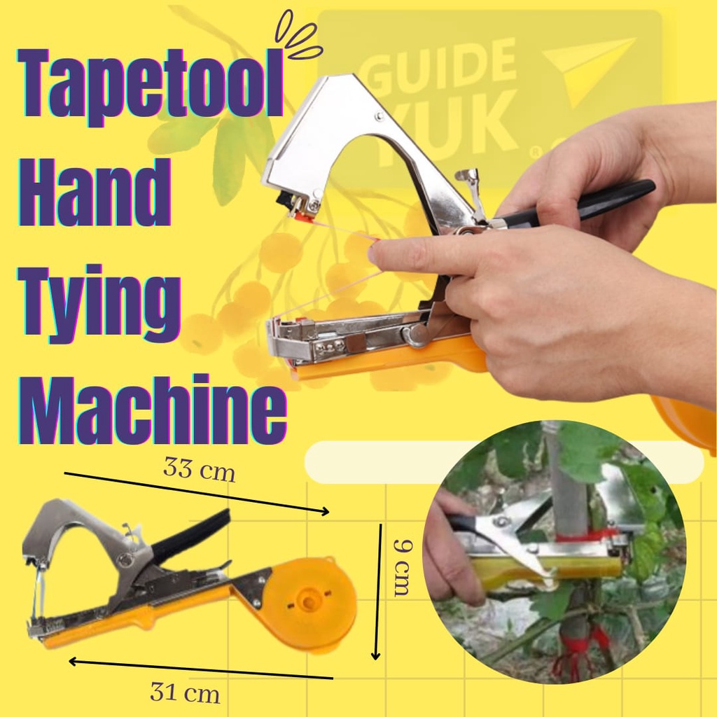 Jual Alat Pengikat Lanjaran Tanaman - Tapetool, Hand Tying Machine alat ...