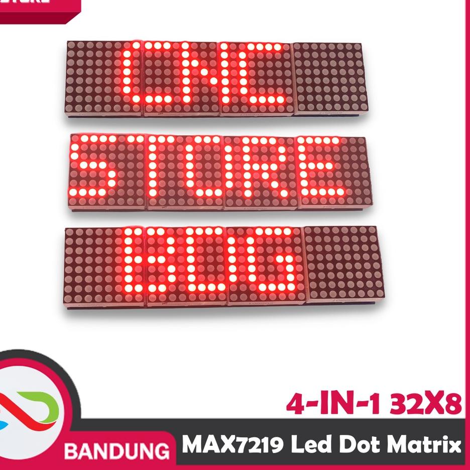 Jual Produk Terbaru MAX7219 LED DOT MATRIX MODULE 8x8 4-IN-1 32X8 RUNNING TEXT DISPLAY | Shopee ...