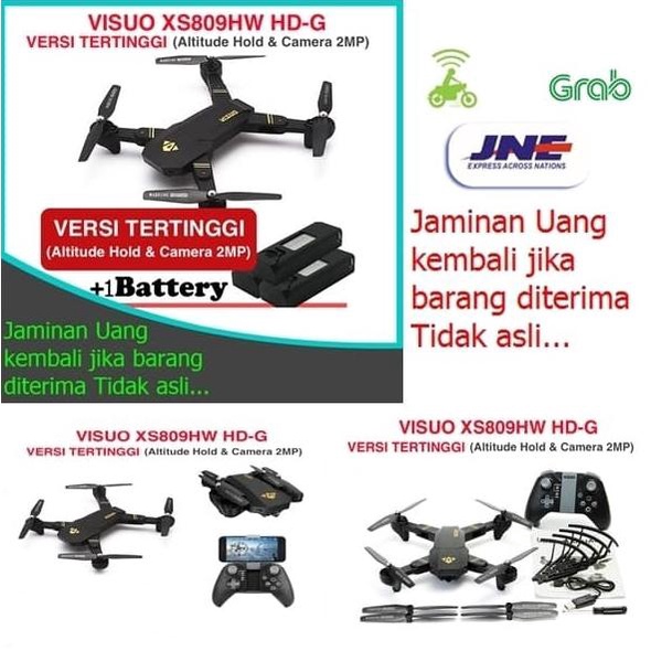 Jual Drone Visuo Xs809Hw Hd G Wifi Fpv 720P 2Mp Hd Camera ( Original ...