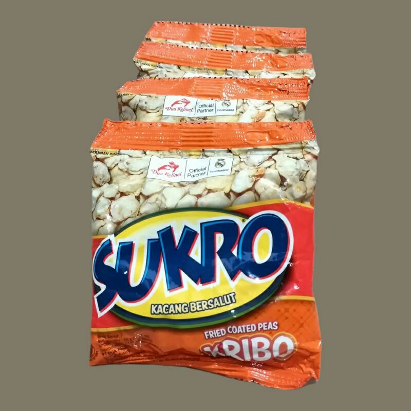 Jual Kacang Sukro DK Sachet Kribo Dua Kelinci 1 Renceng isi 10 pcs 17gr ...