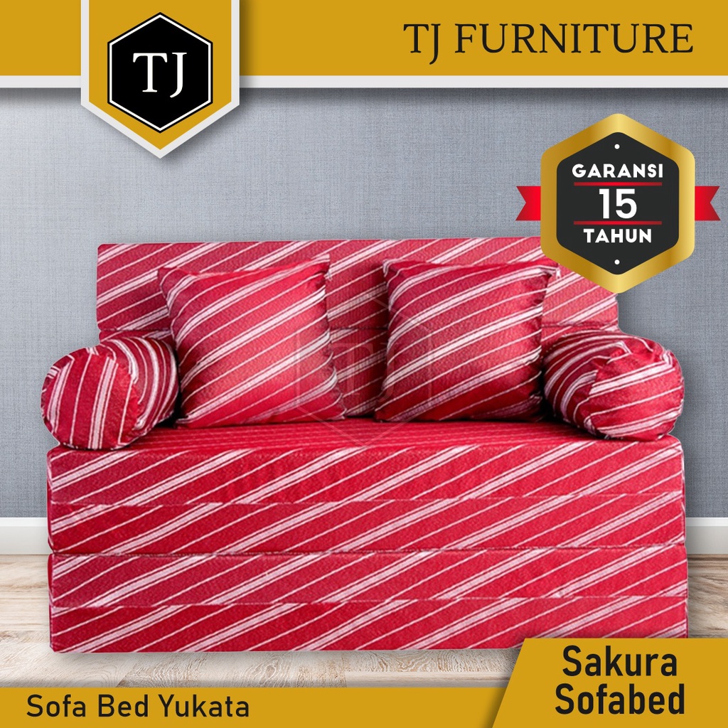 Jual Sofabed Yukata Inoac Sakura Sofa Bed Lipat Minimalis Multifungsi Busa D24 | Shopee Indonesia