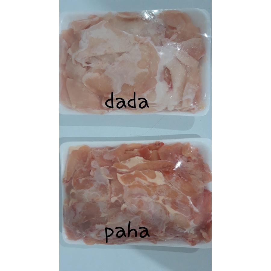 Jual Chicken slice dada dan paha 500 gr/ ayam slice | Shopee Indonesia
