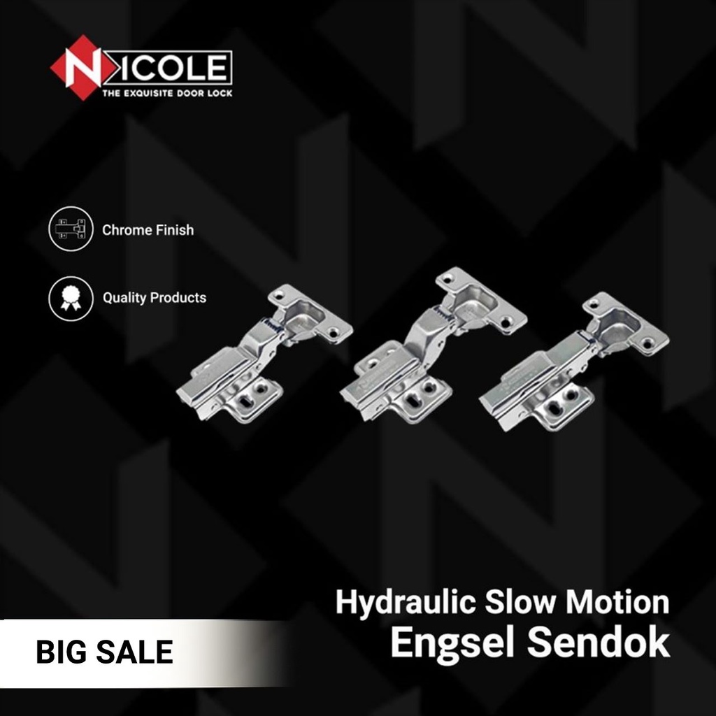 Jual Engsel Sendok Slow Motion Soft Close Hidrolik / Engsel Lemari ...