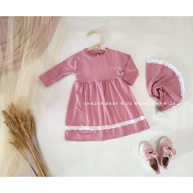Jual Gamis bayi newborn - 2 tahun / Gamis anak perempuan free jilbab ...
