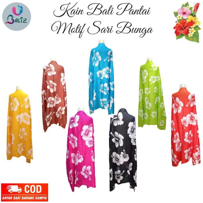 Jual Kain Bali Pantai / Kain Bali Motif Sari Bunga Standar Baru / Kain ...