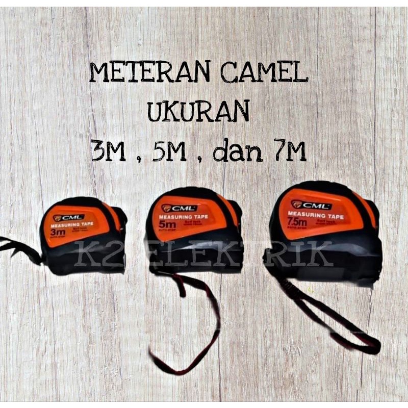 Jual Meteran Camel Ukuran 3 Meter, 5 Meter, dan 7,5 Meter | Shopee ...