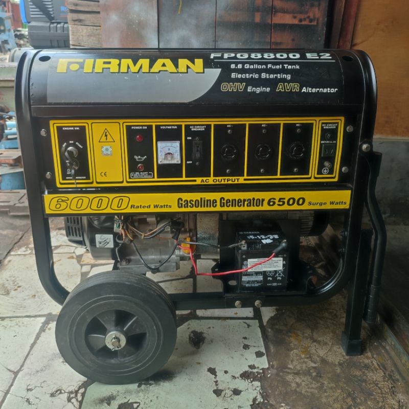Jual Mesin Genset Firman FPG8800 E2 6500 Watt Starter Original | Shopee ...