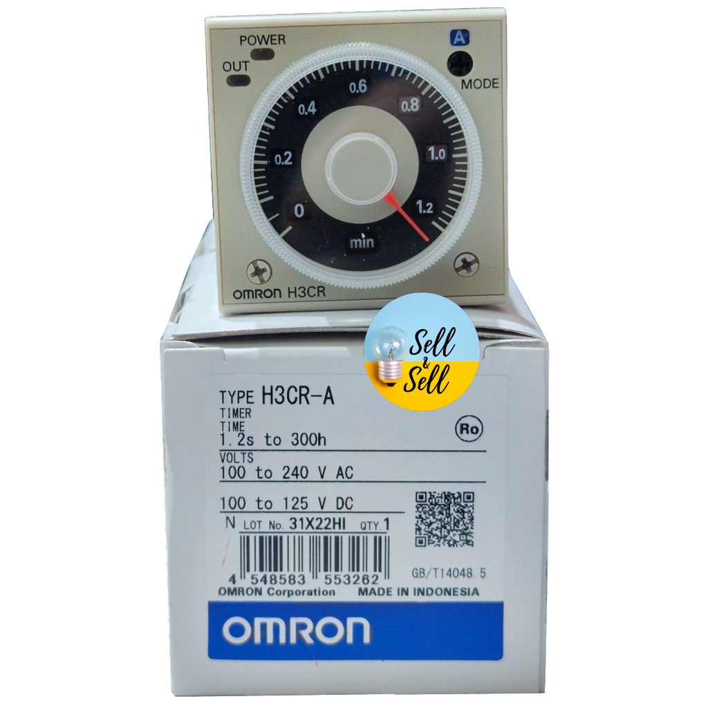 Jual Timer Omron H3CR-A 220VAC (100% Original) / Timer 11 Pin H3CRA ...