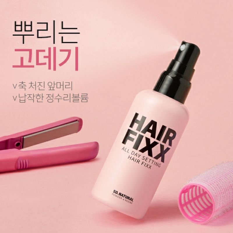 Jual So Natural All Day Setting Hair Fixer Hair Spray | Shopee Indonesia