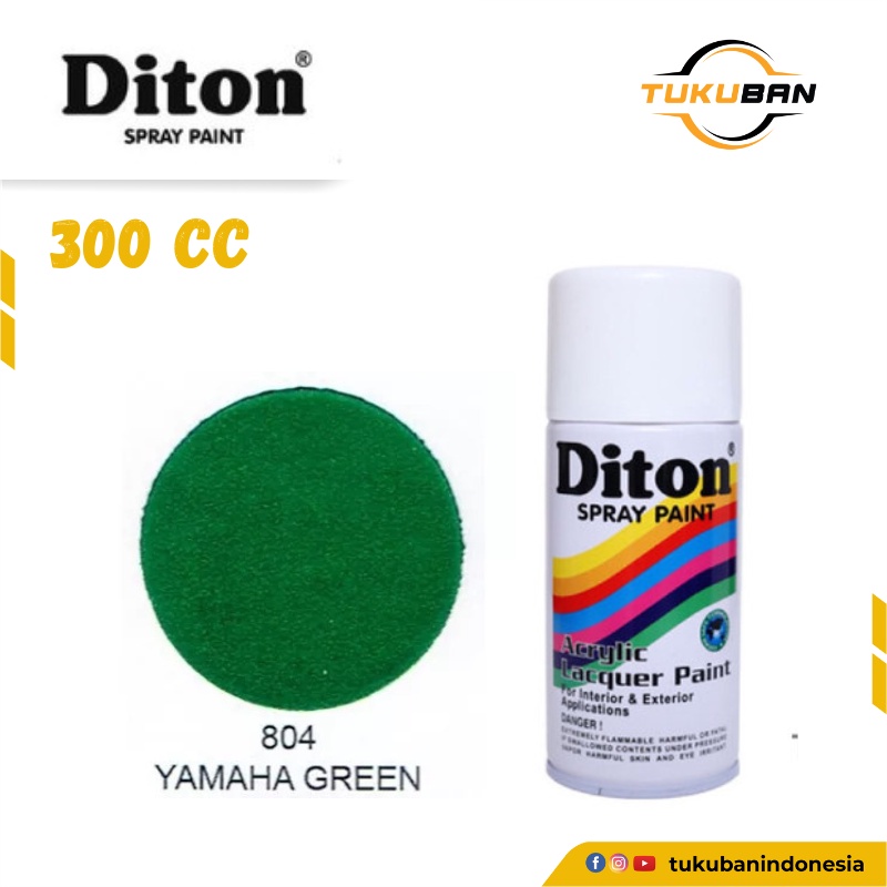 Jual Cat semprot Diton Yamaha Green (804) 150cc Dan 300cc | Shopee ...